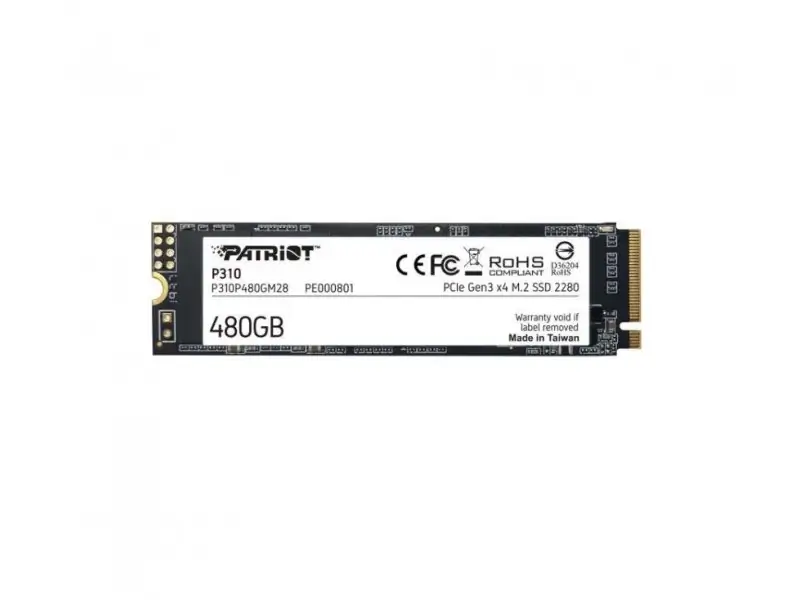 PATRIOT SSD M.2 NVME 480GB PATRIOT P310 1700MBS/1500MBS P310P480GM28