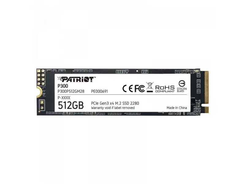 PATRIOT M.2 NVME 512GB PATRIOT P300 1700MBS/1100MBS P300P512GM28