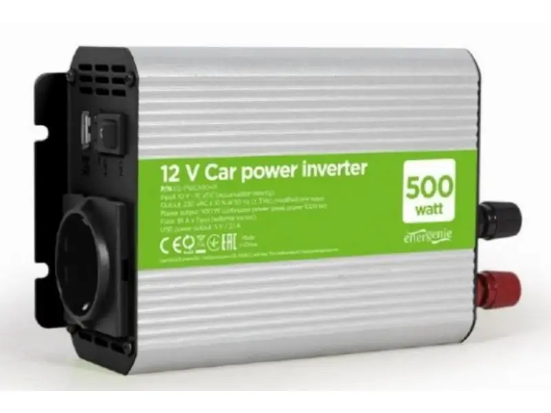 GEMBIRD EG-PWC500-01 12V AUTO INVERTER DC/AC 500W+USB PORT