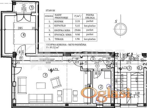 Stan u novogradnji, 49m2, preko puta hotela Tami Residence