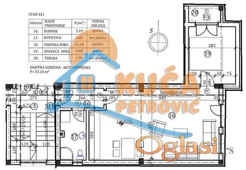 Stan u novogradnji, 53m2, preko puta hotela Tami Residence