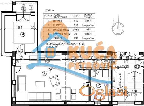 Stan u novogradnji, 49m2, preko puta hotela Tami Residence