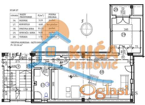 Stan u novogradnji, 53m2, preko puta hotela Tami Residence