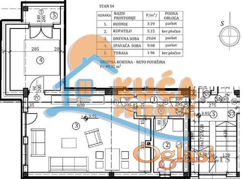 Stan u novogradnji, 49m2, preko puta hotela Tami Residence