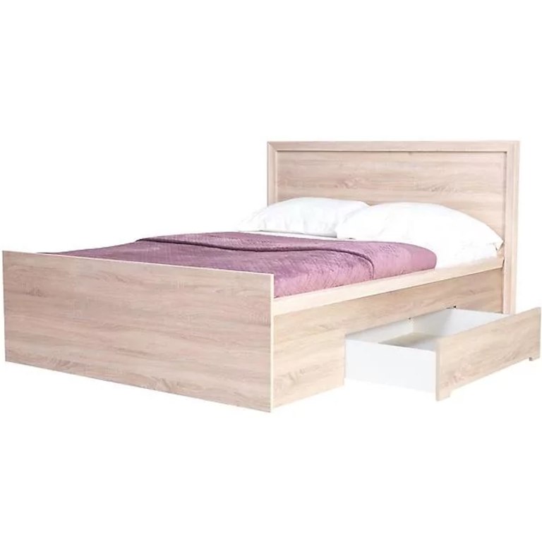 Finesse krevet sa podnicom 180x204x100 cm hrast