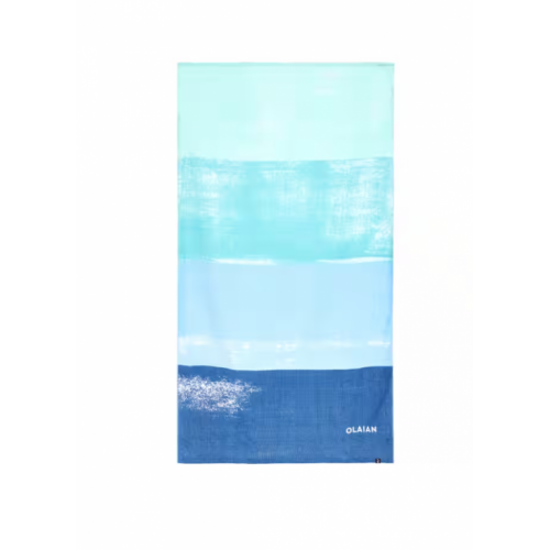 Peškira za plažu aqua blue sa printom