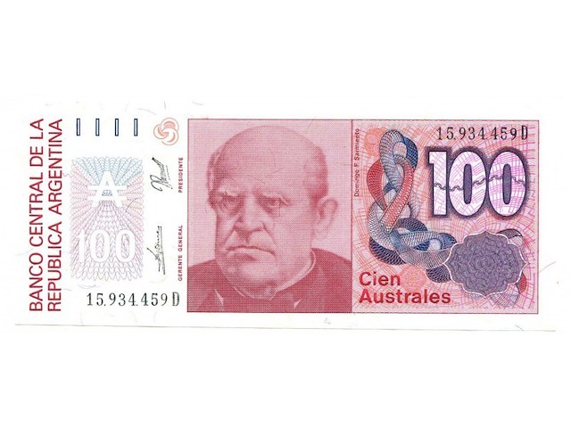 Argentina 100 australes 1985 UNC