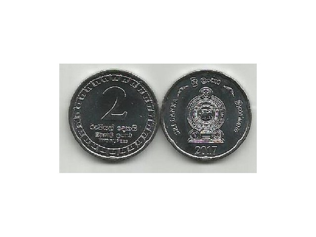 Sri Lanka 2 rupees 2017. UNC