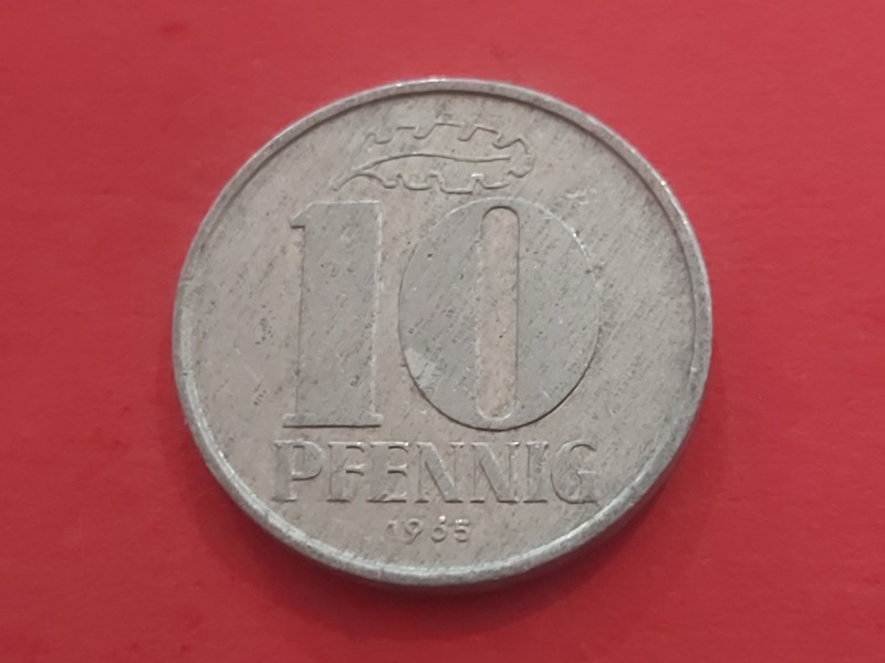 DDR - 10 pfennig 1965 god