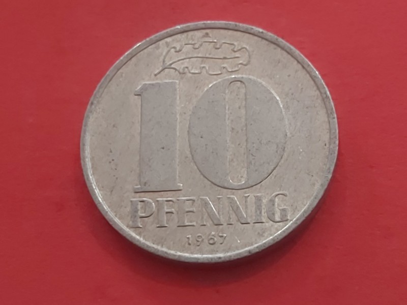 DDR - 10 pfennig 1967 god