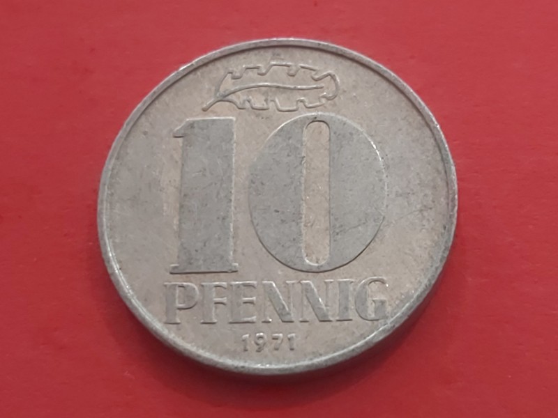 DDR - 10 pfennig 1971 god