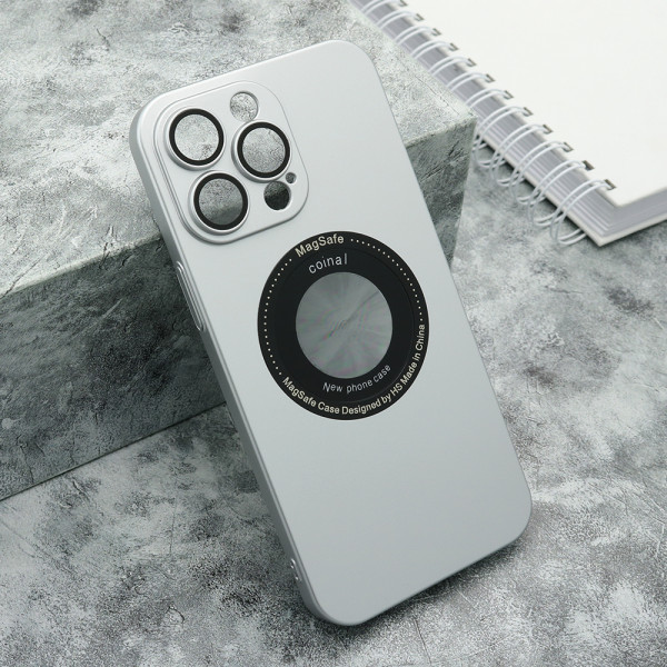 Futrola ELEGANT LOGO CUT za iPhone 14 Pro Max (6.7) srebrna