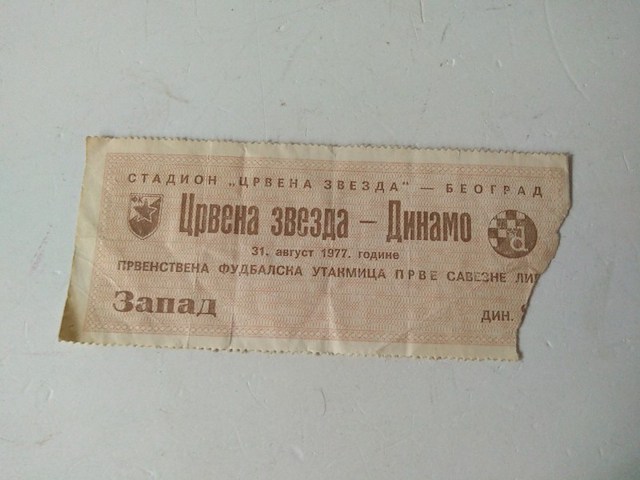 Crvena zvezda  –  Dinamo  Zagreb 1977. prvenstvena