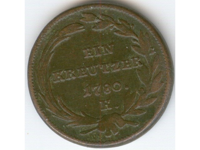 Austrija 1 kreuzer 1780 K