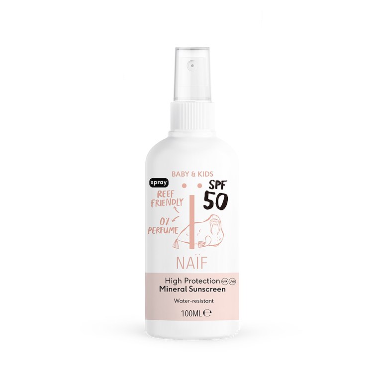 Naif zaštitni sprej za sunčanje SPF 50, 100ml