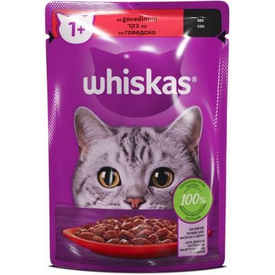 Whiskas Kesica Govedina 85g