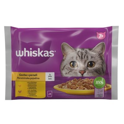 Whiskas Kesice Senior Izbor Živine 4x85g