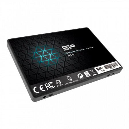 SSD 960GB SILICON POWER Slim S55, SP960GBSS3S55S25, 2.5″, 7mm, SATA 3, 500/450 MB/s