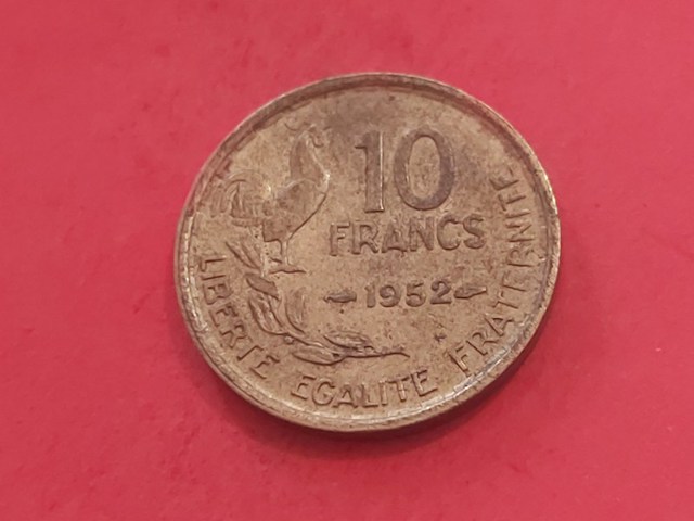 Francuska  - 10 francs 1952 god