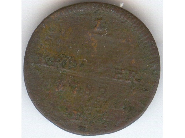 Austrija 1/2 kreuzer 1782 B