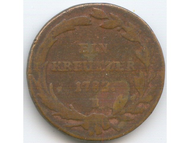 Austrija 1 kreuzer 1782 B