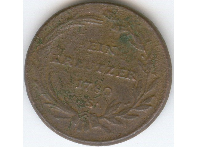 Austrija 1 kreuzer 1780 S