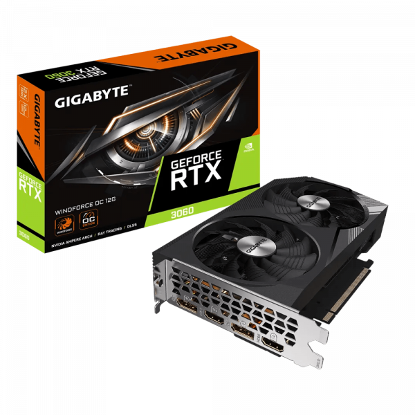 Gigabyte nVidia GeForce RTX 3060 12GB 192bit GV-N3060WF2OC-12GD rev 2.0