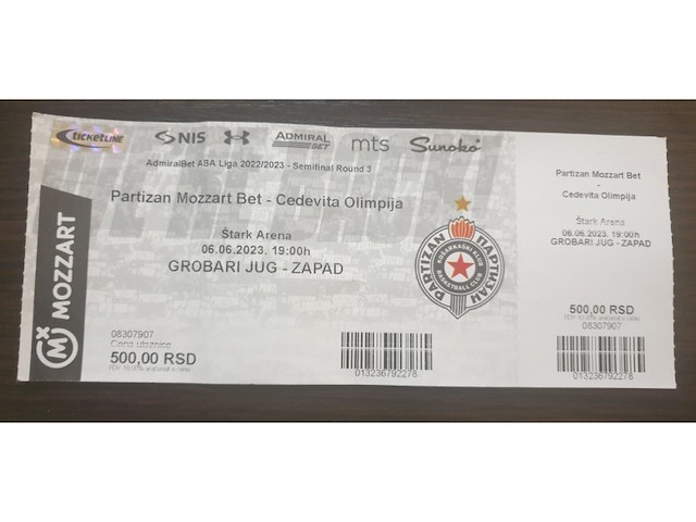 Partizan-Cedevita 6.6.2023