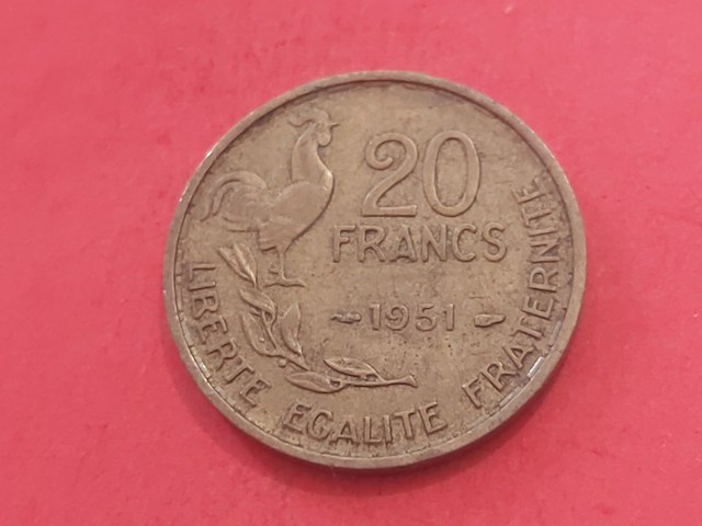 Francuska  - 20 francs 1951 god