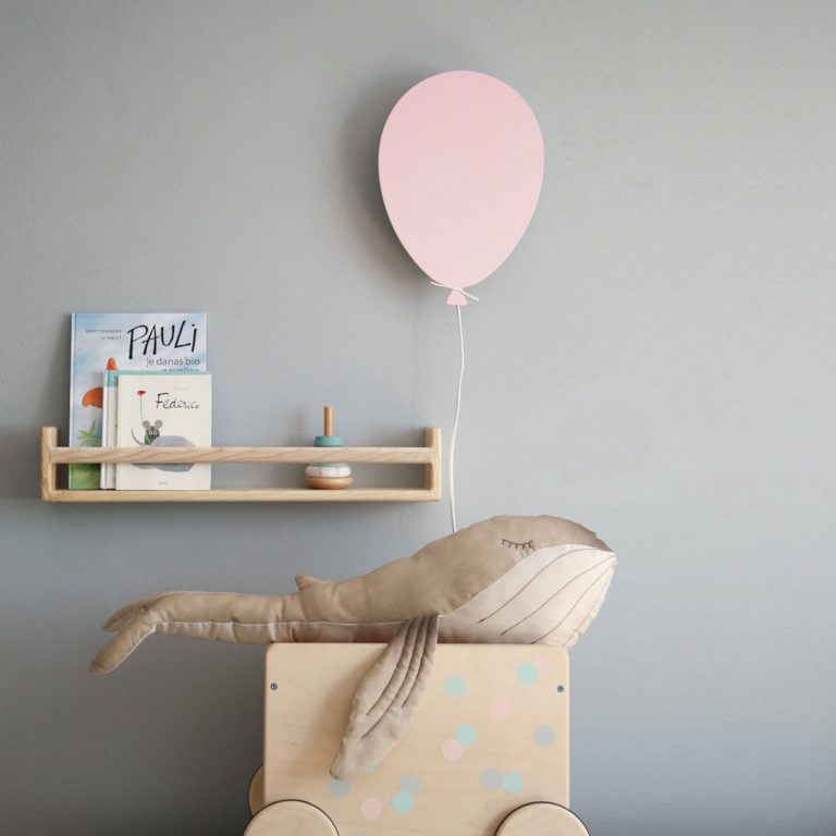 Balon lampa | puder roze