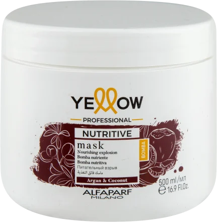 ALFAPARF
yellow NUTRITIVE hranljiva maska za suvu kosu, 500 ml