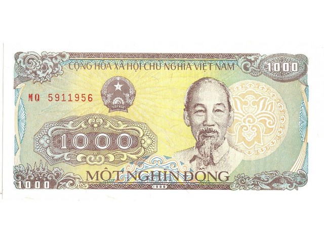 Vijetnam 1000 dong 1988 UNC