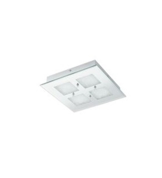 LED-QUADRAT/4 SPIEGEL/KRISTALL PALLANTE