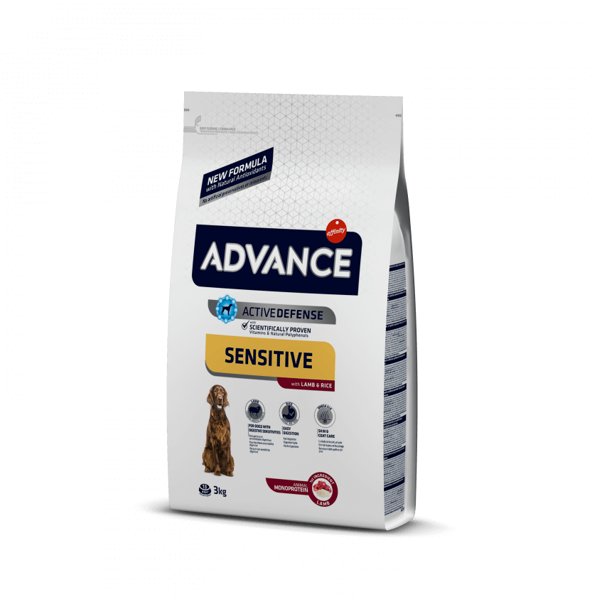 Advance dog sensitive lamb&rice 12kg