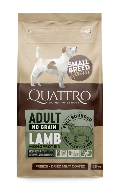 Quattro mini adult jagnjetina 7 kg hypoallergenic