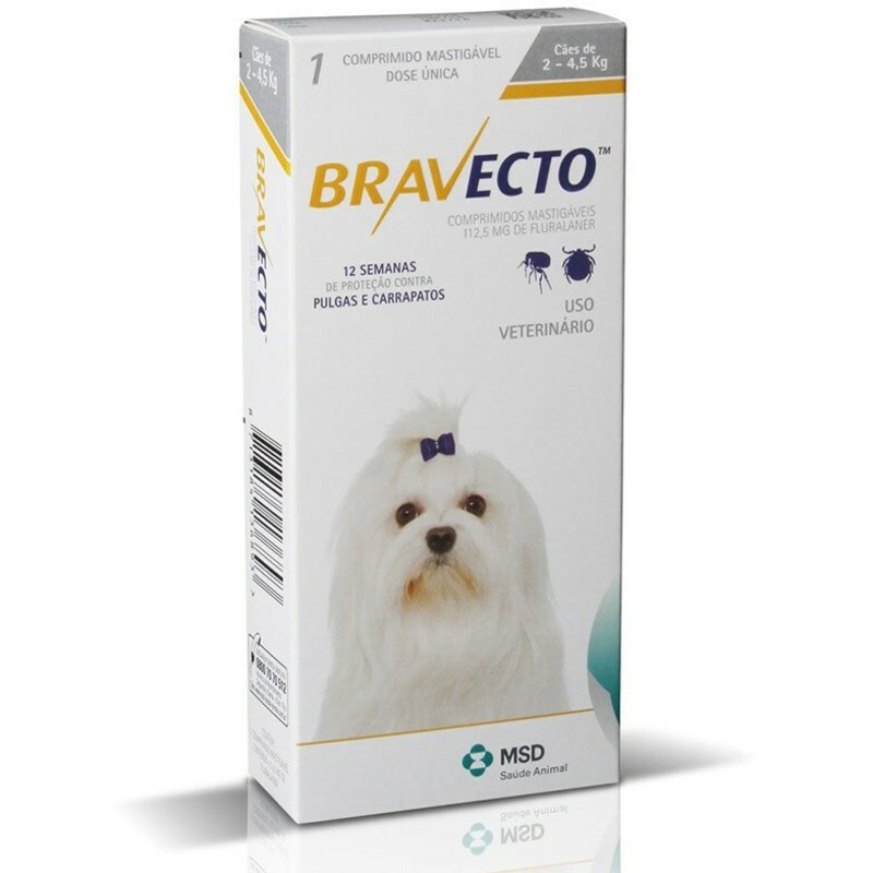 BRAVECTO TABLETA ZA ZVAKANJE ZA PSE 2-4.5KG, lek dostupan u prodavnici