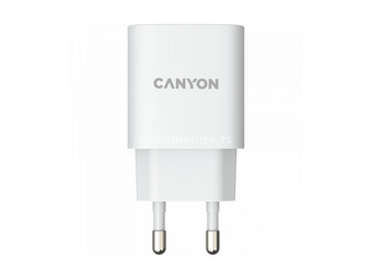 CANYON H-18-01, Wall charger with 1*USB, QC3.0 18W, Input: 100V-240V, Output: DC 5V/3A,9V/2A,12V/...