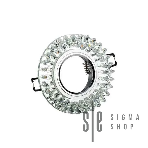 Lampa za sijalicu staklena Palace3roundchrome GU5.3MR16