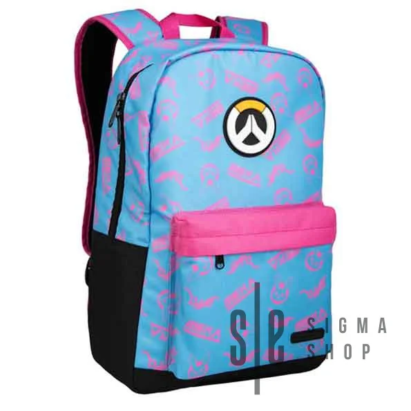 Overwatch D.Va Splash Backpack Blue/Pink