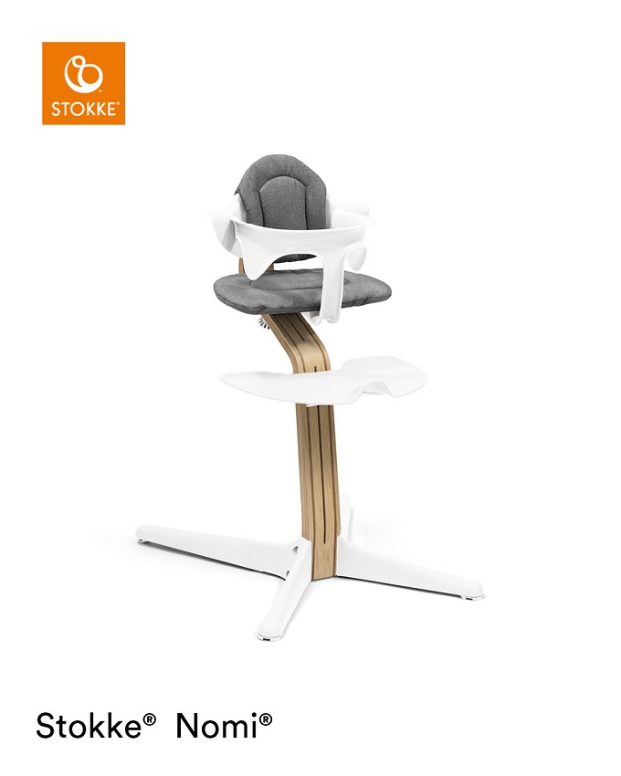 STOKKE STOLICA (HRANILICA) NOMI - OAK WHITE