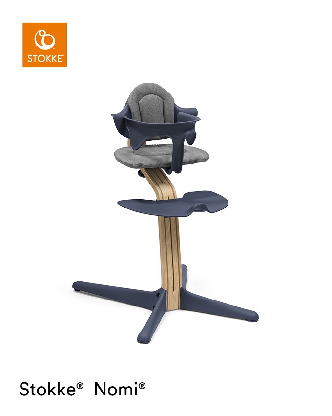 STOKKE STOLICA (HRANILICA) NOMI - OAK NAVY