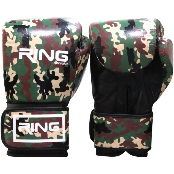 RING rukavice za boks 10 OZ kozne - RS 3311-10 army