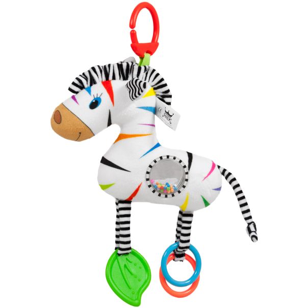 AMEK TOYS Zebra sa zvečkom na kačenje