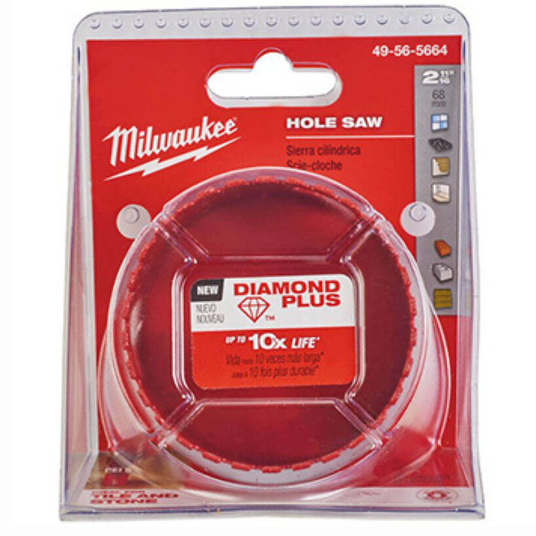 Milwaukee Dijamantska mokra/suva kruna za otvore, Diamond Plus, 68 mm, 49565664