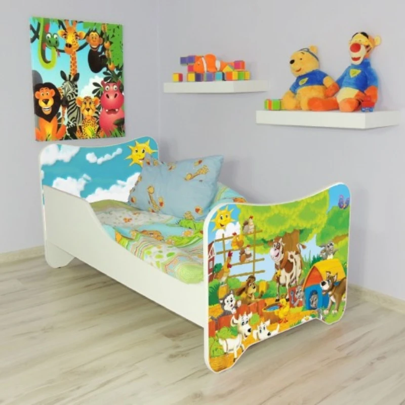 Krevet za decu Happy Kitty - Farm, 160 x 80