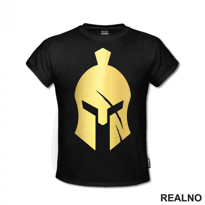 SPARTANS LOGO - GOLDEN HELMET - TRENING - MAJICA