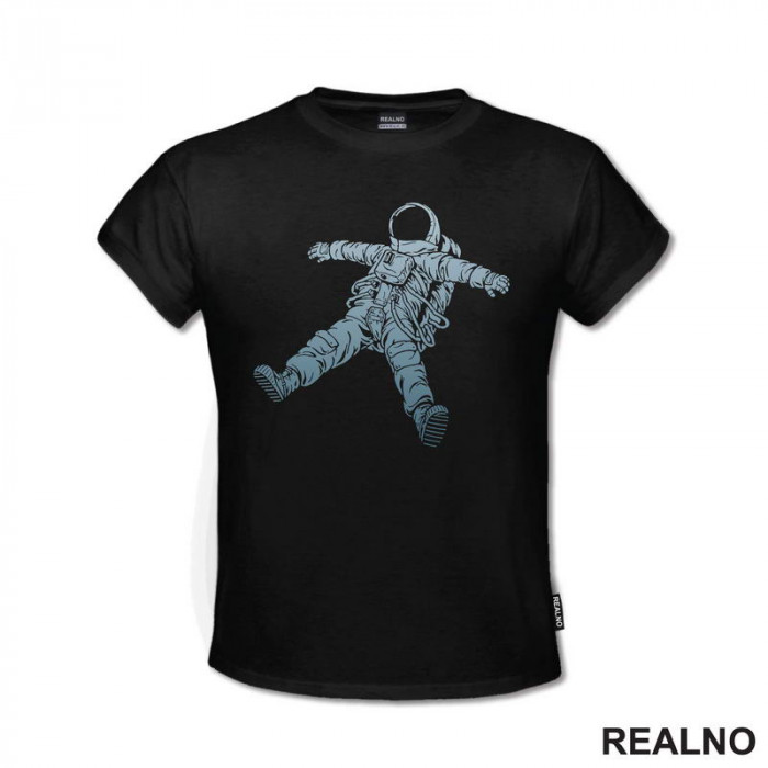 A FLOATING ASTRONAUT - SILHOUETTE - SPACE - SVEMIR - MAJICA