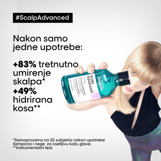 L’ORÉAL PROFESSIONNEL SCALP ADVANCED ANTI-DISCOMFORT ŠAMPON ZA OSETLJIVU KOŽU GLAVE 300ML