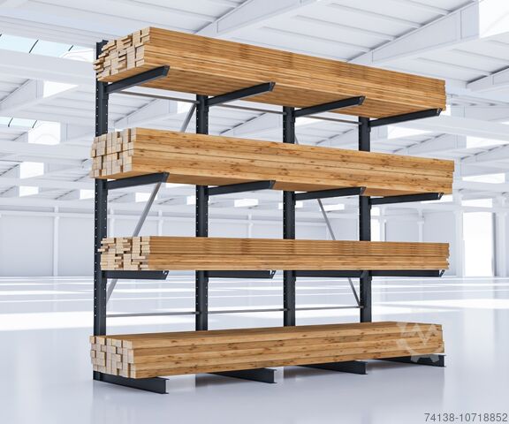 Cantilever rack
Kragarmregal einseitig Höhe: 4.200 mm Nutztiefe: 1.200 mm / Länge: 4.000 mm