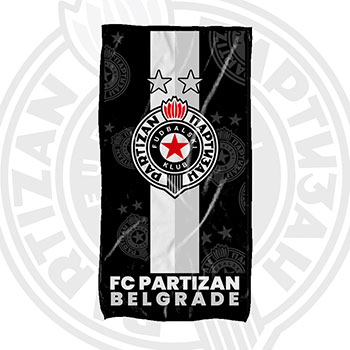 Peškir za plažu "Dve linije" FK Partizan 2995